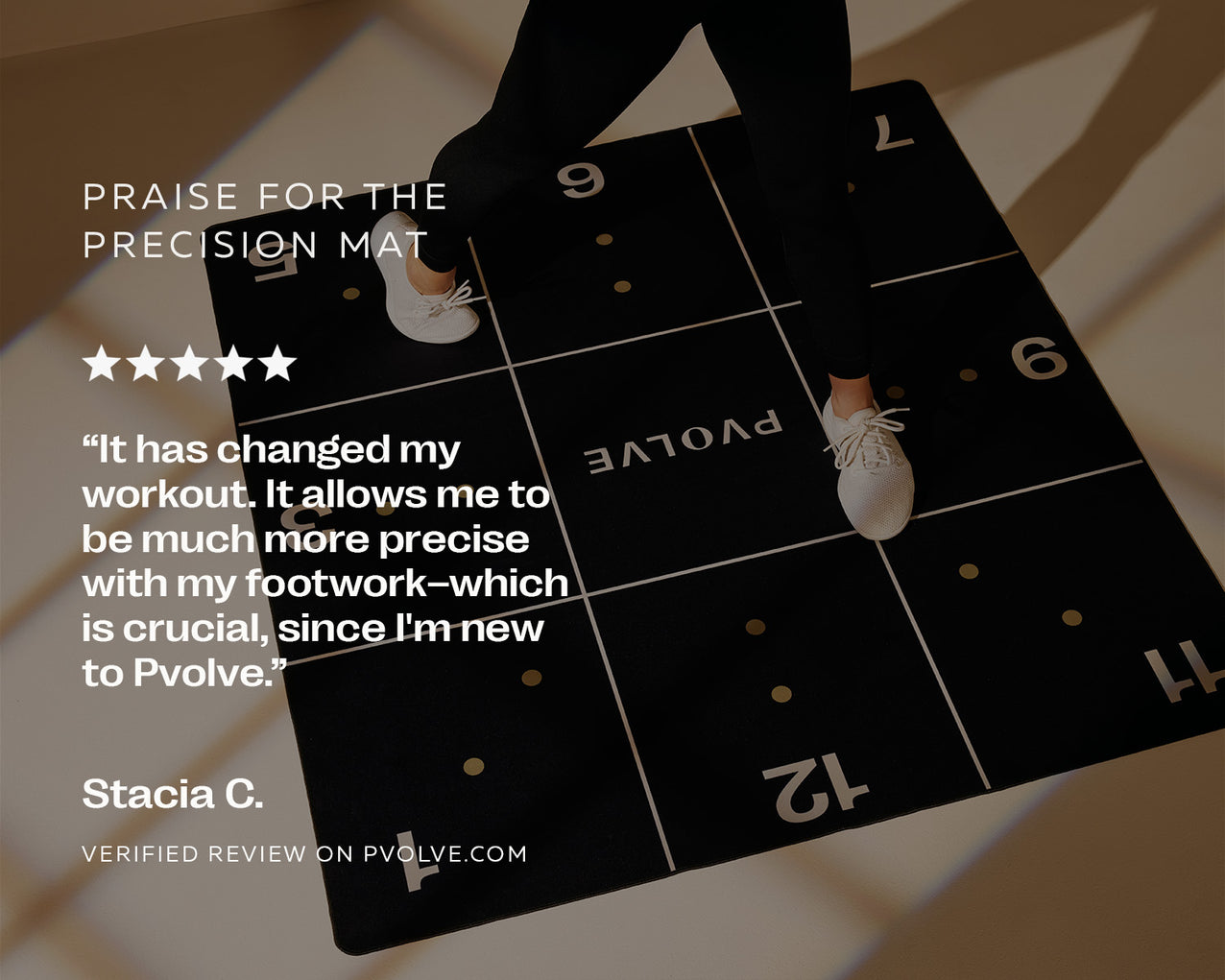 Precision Mat | Workout Mat | Workout Floor Mat | Pvolve